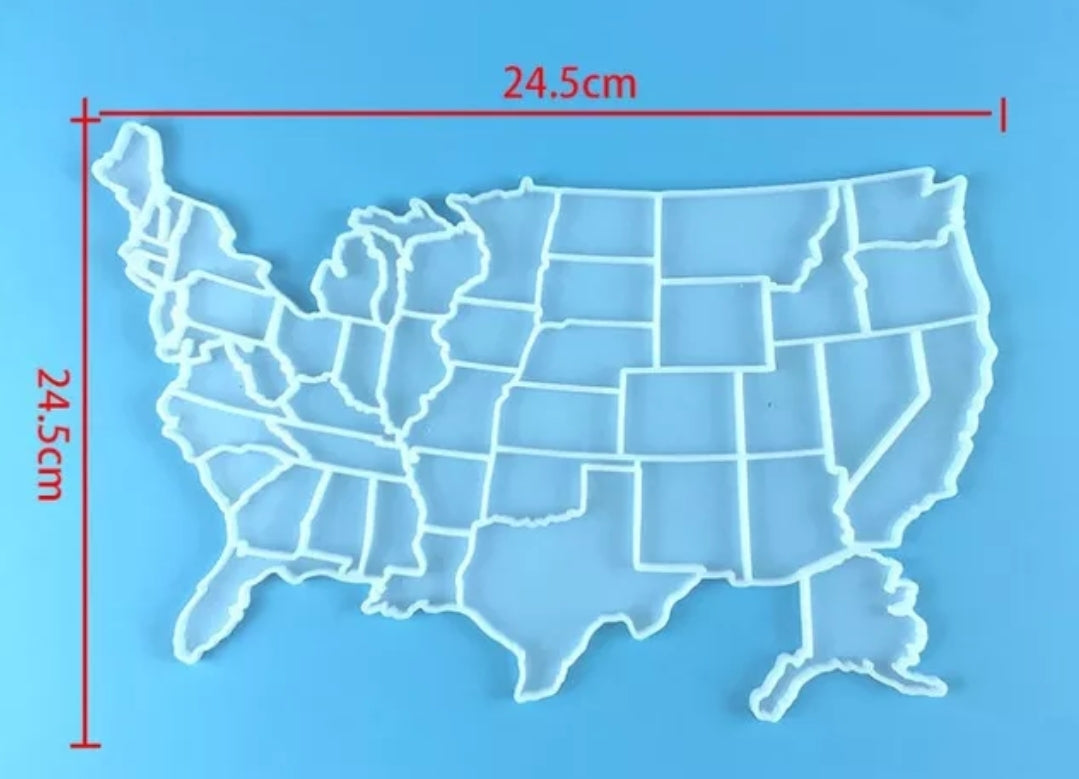 USA Map Mold – The Glitter Gitters